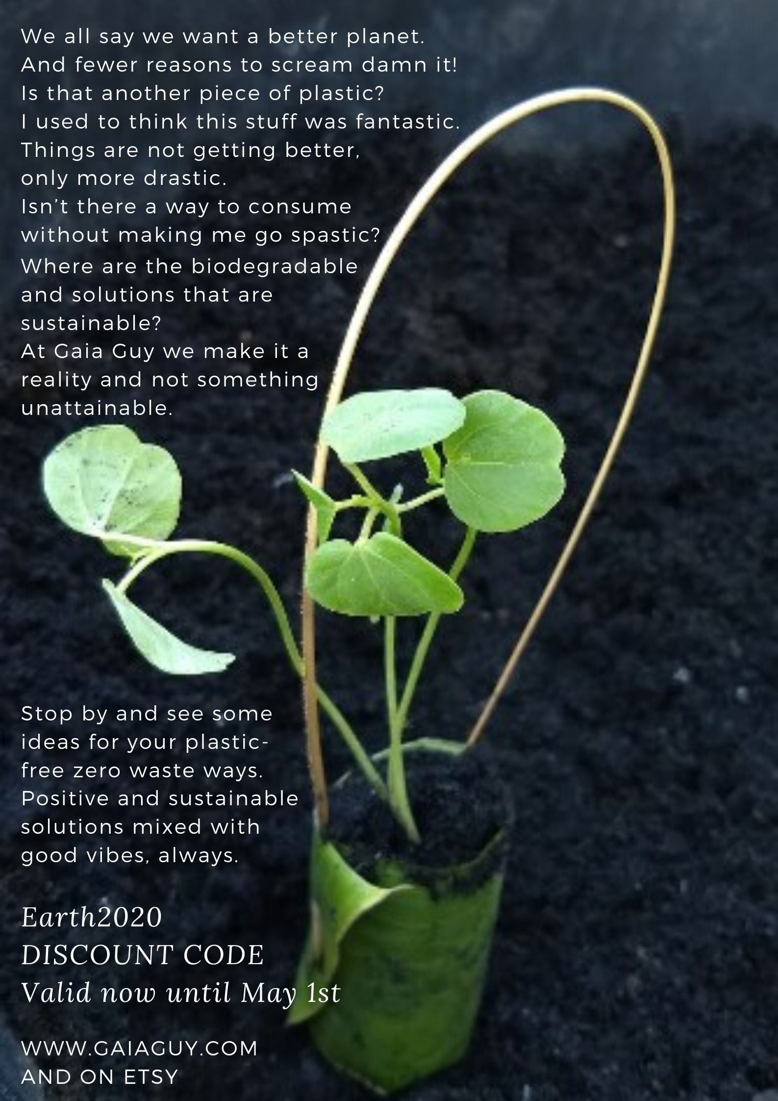 Earth Day Poem by Plastic-Free Products Purveyor Gaia Guy