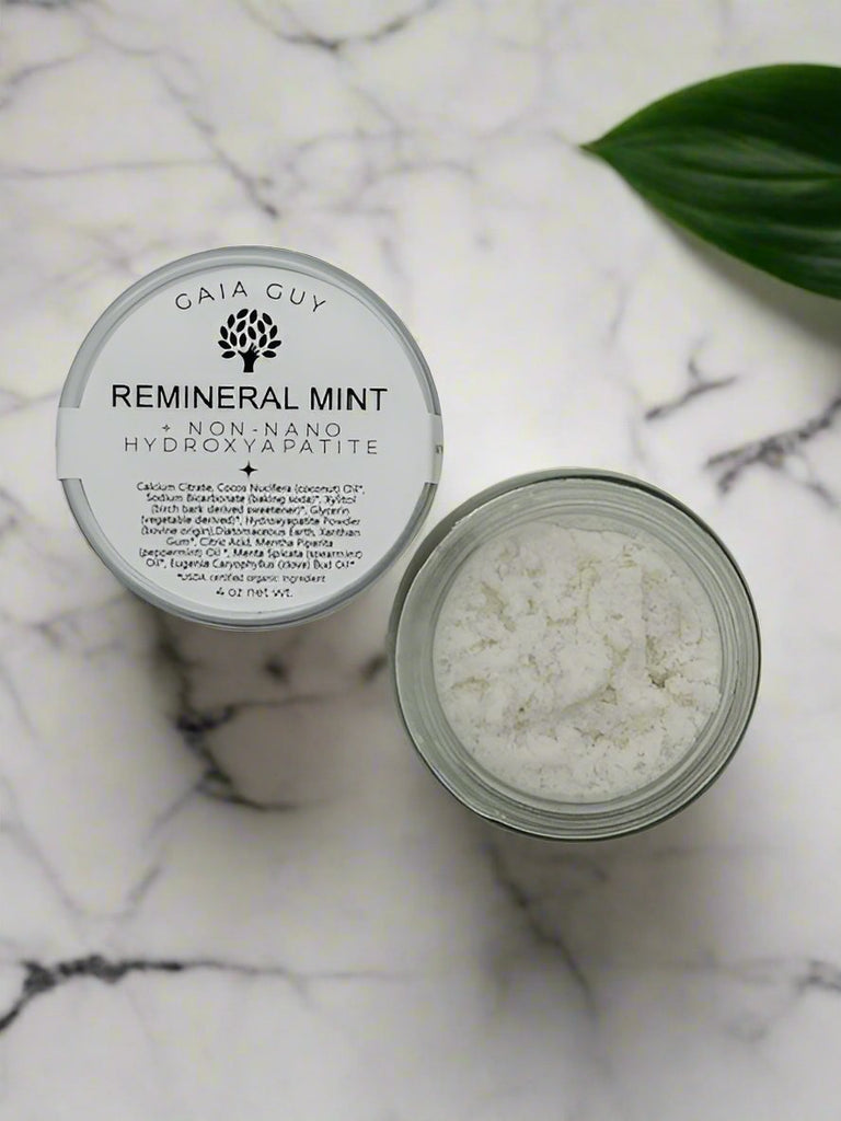 Natural Remineral Mint Toothpaste and Tooth Powder + Hydroxyapatite ...
