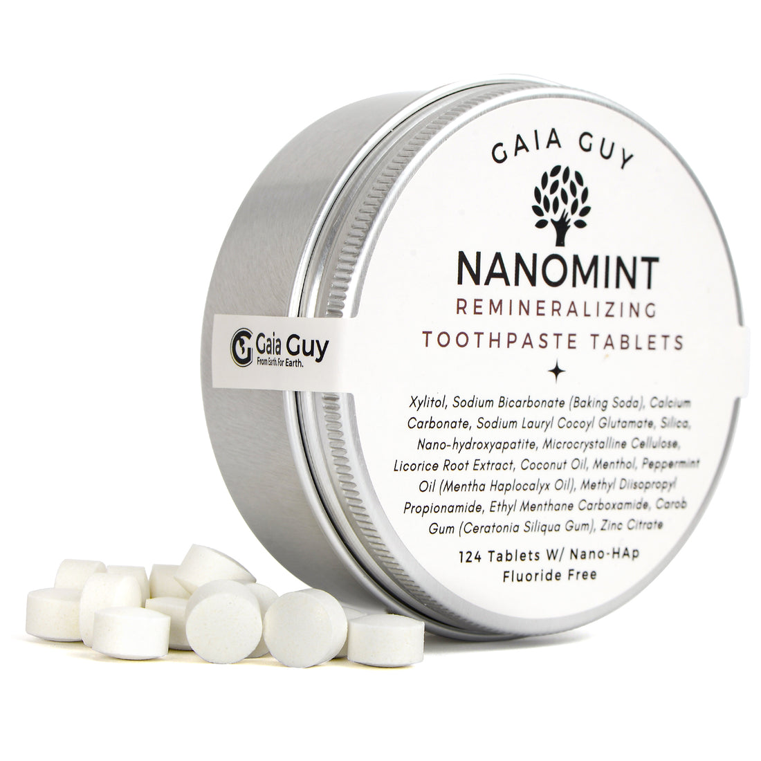 NanoMint Toothpaste Tablets with NanoHydroxyapatite | 124 Tabs ...
