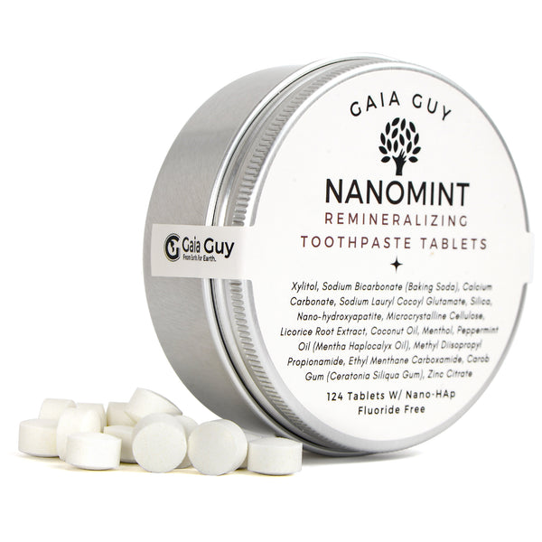 NanoMint Toothpaste Tablets with Nano-Hydroxyapatite | 124 Tabs, Fluor ...