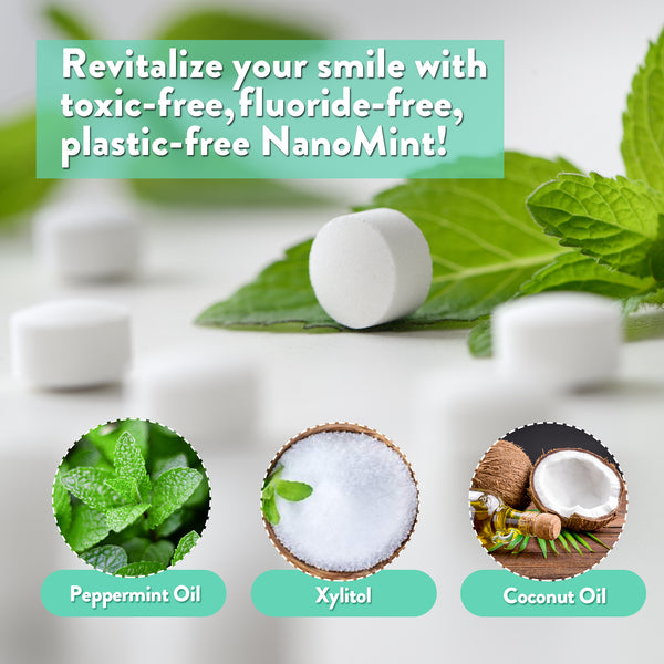 Nano Hydroxyapatite Remineralizing Toothpaste Tabs - Nanomint Toothpas ...