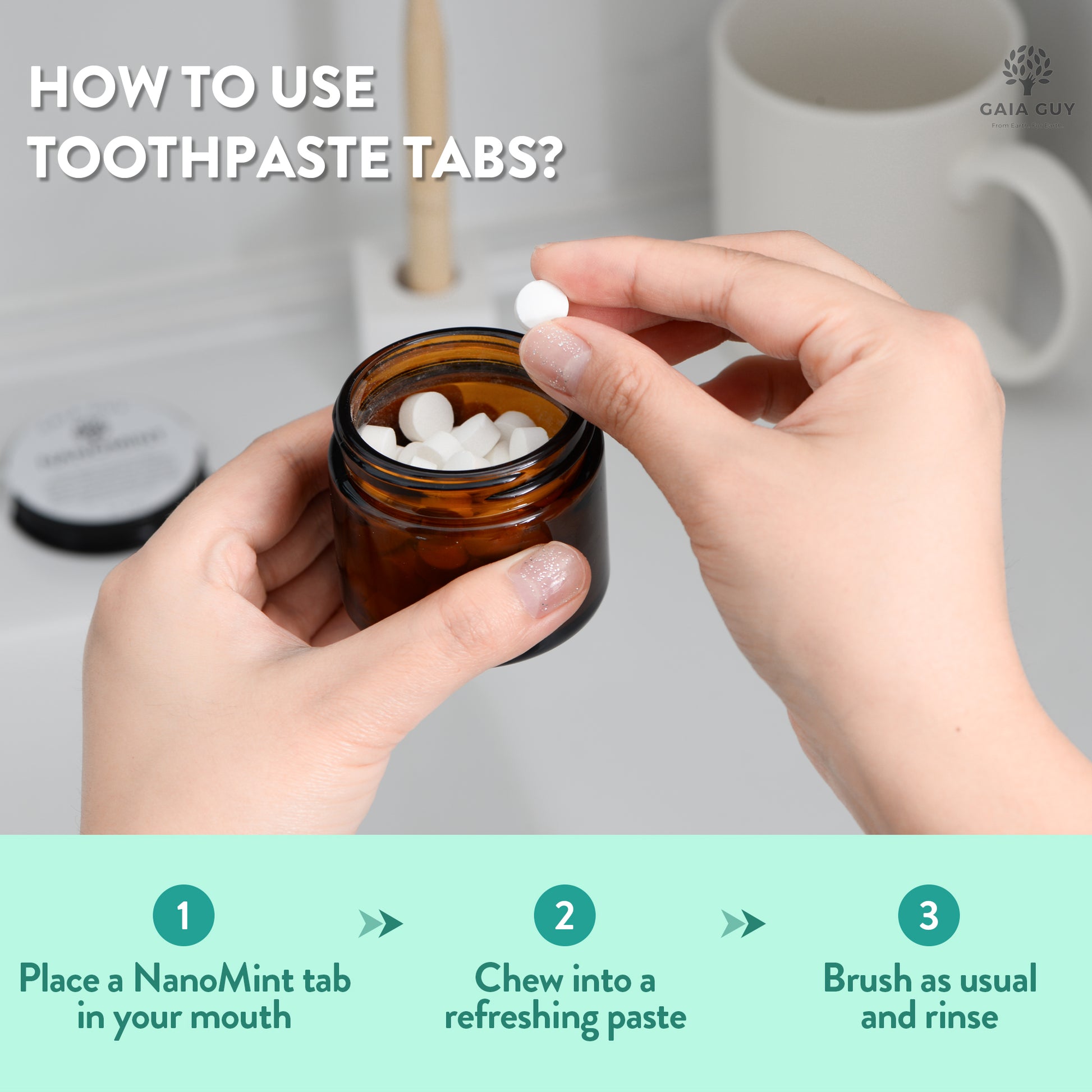 Nano Hydroxyapatite Remineralizing Toothpaste Tabs - Nanomint Toothpas ...